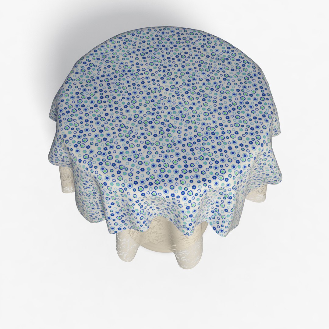 3d Model Table Fabric Lace
