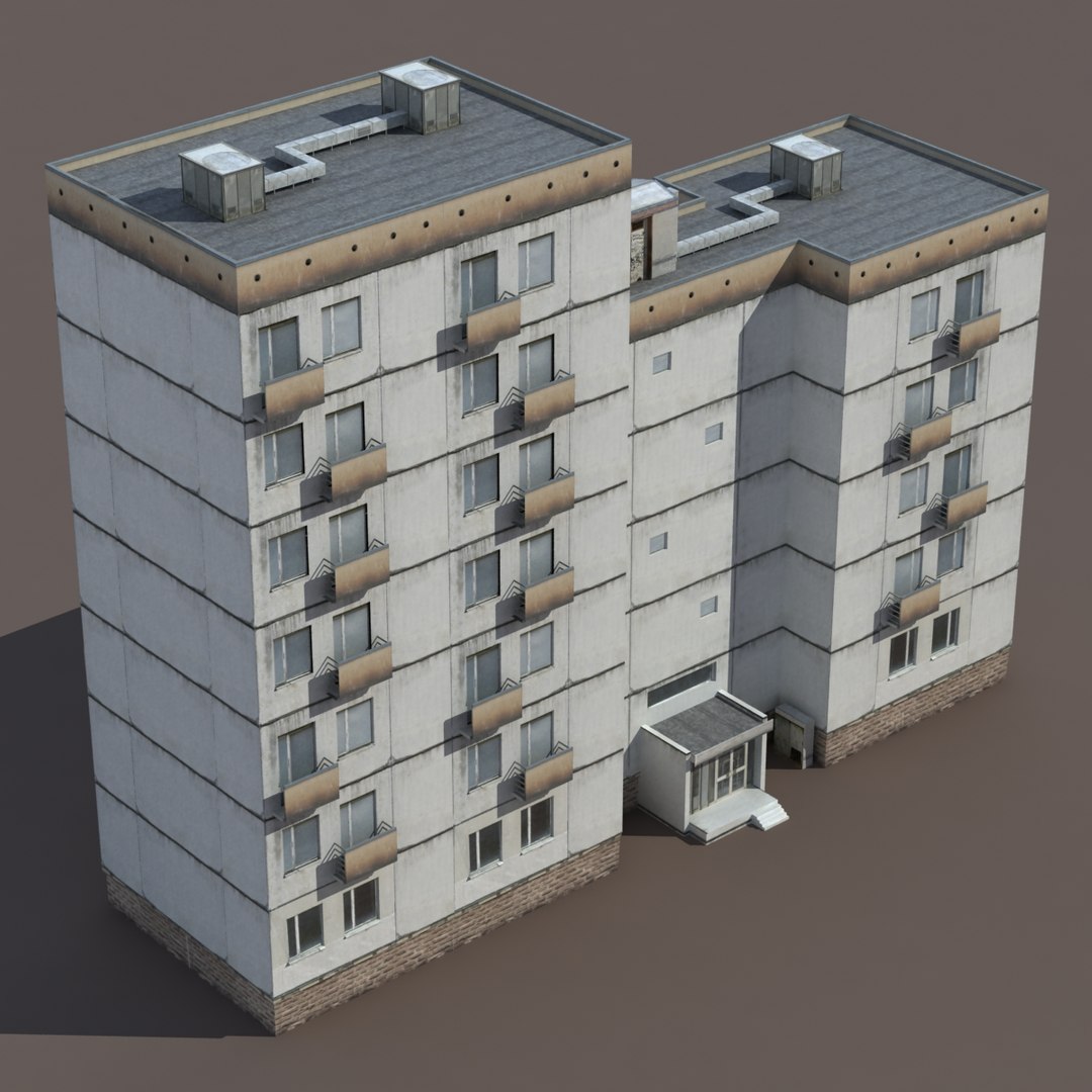 3d Residential Building Model