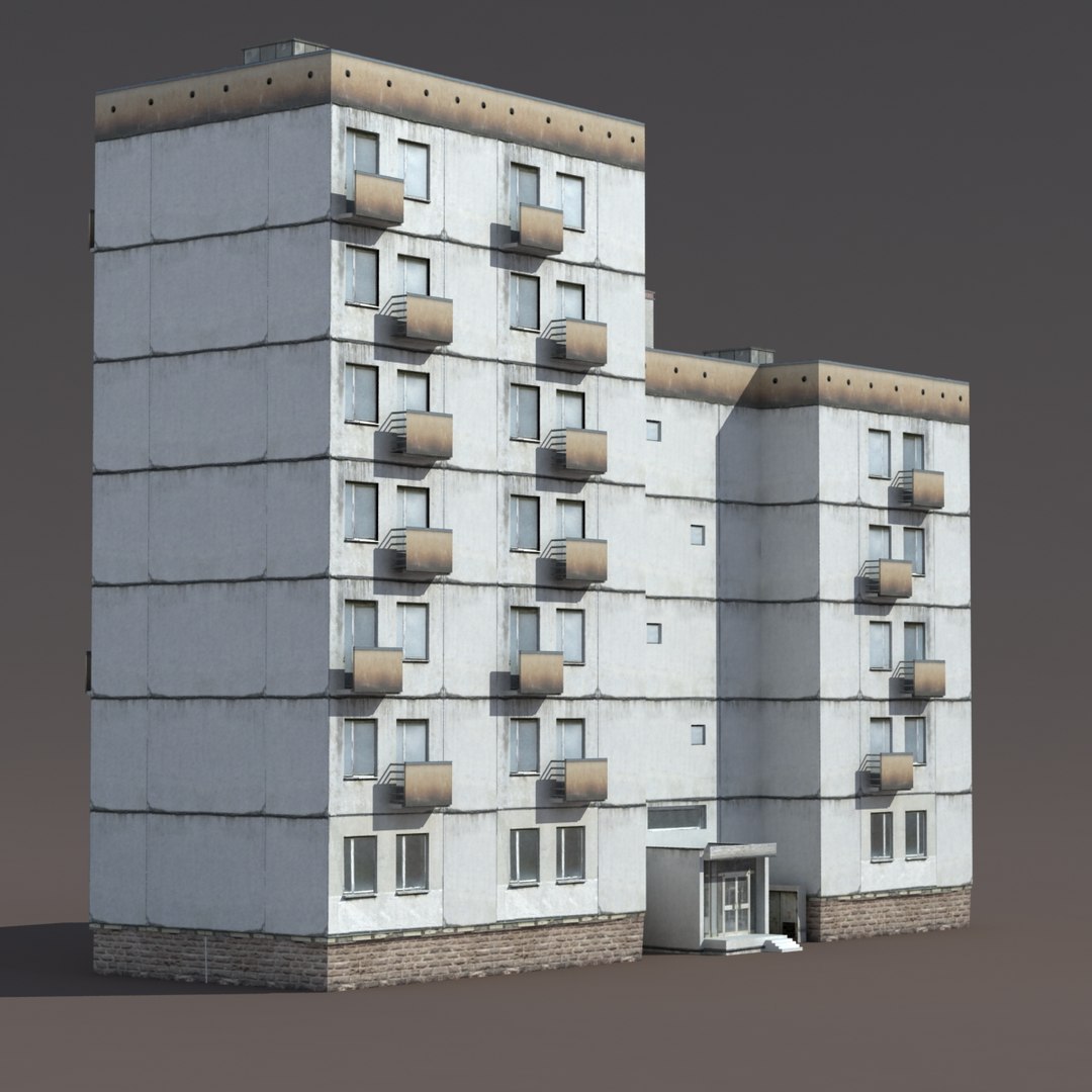 3d Residential Building Model