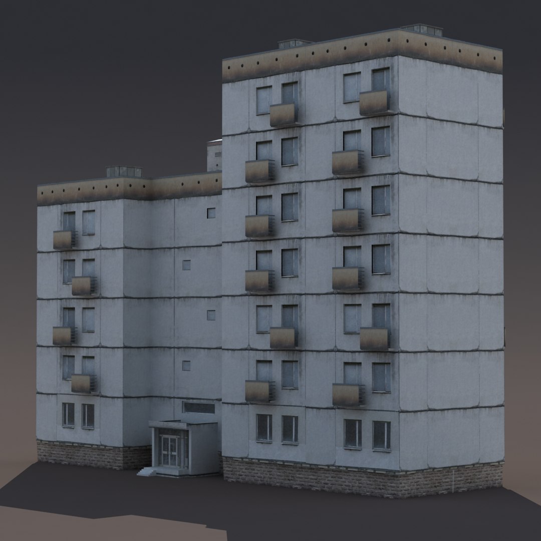 3d Residential Building Model