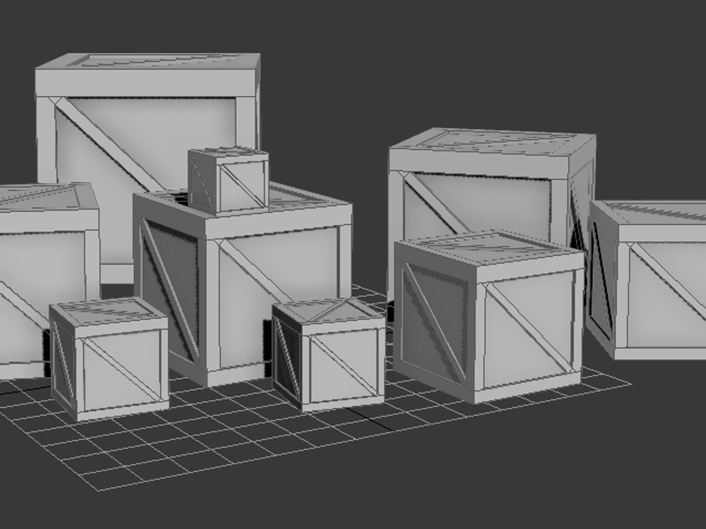 Free Ready Boxes 3d Model