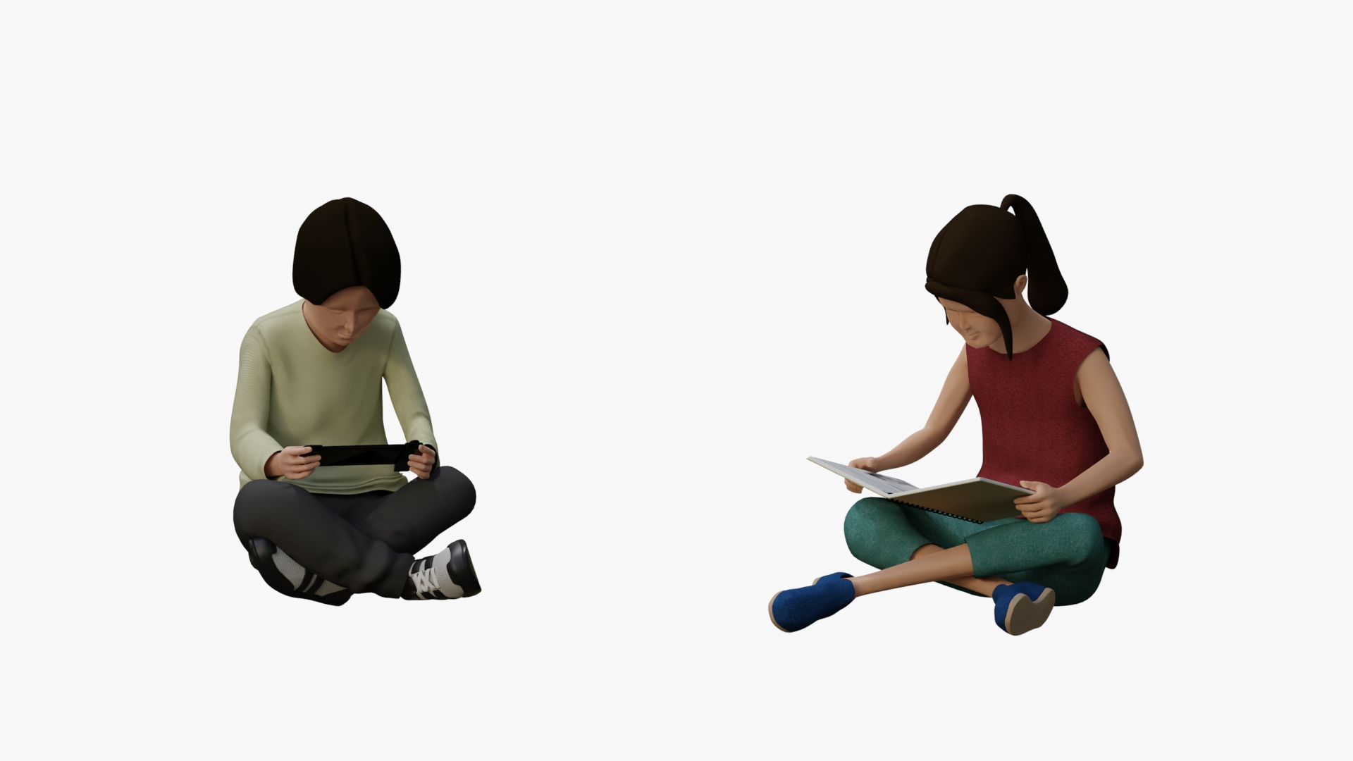 3D 03 Boy Run Draw Model - TurboSquid 1522094