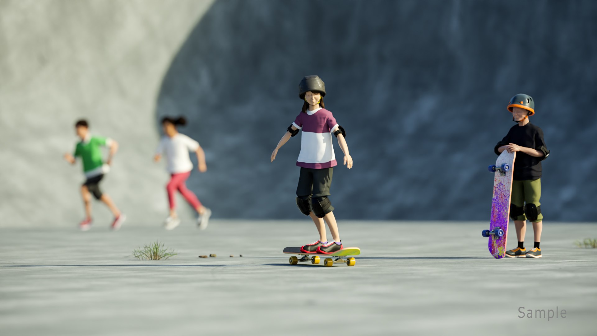 3D 03 Boy Run Draw Model - TurboSquid 1522094