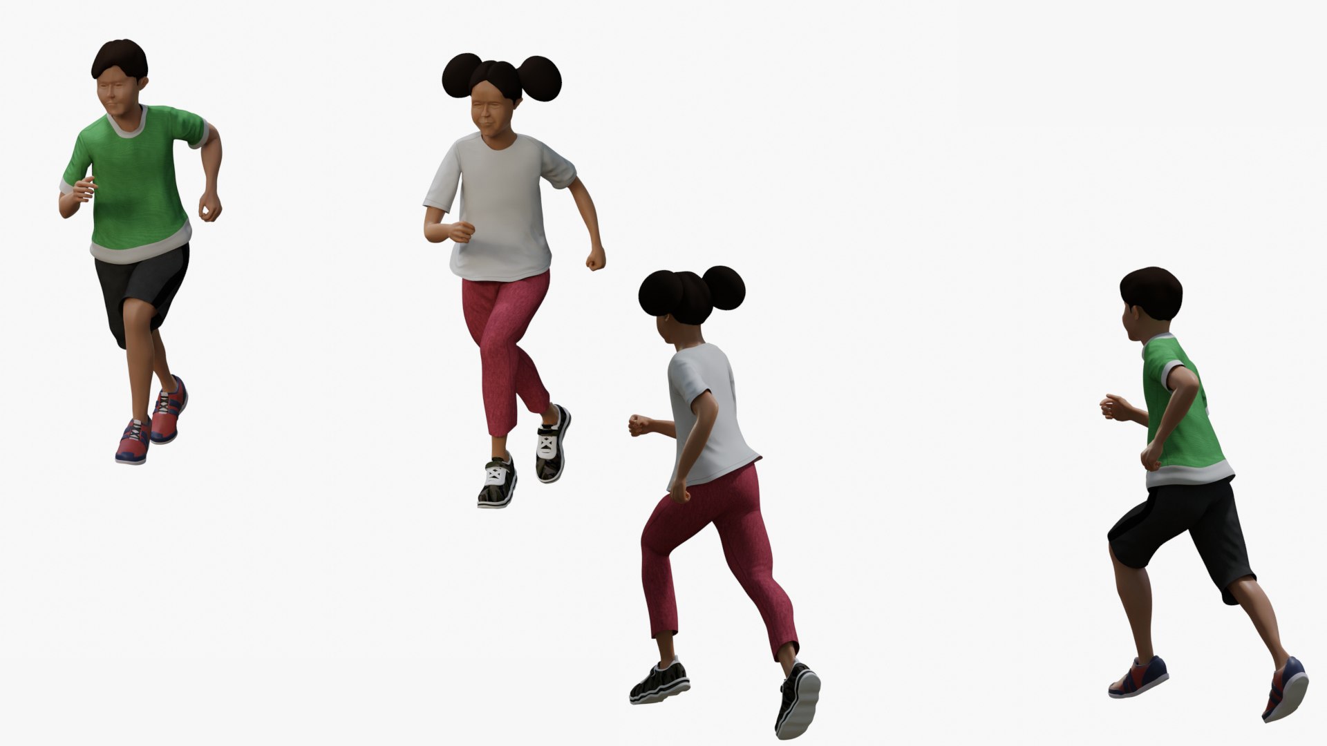 3D 03 Boy Run Draw Model - TurboSquid 1522094