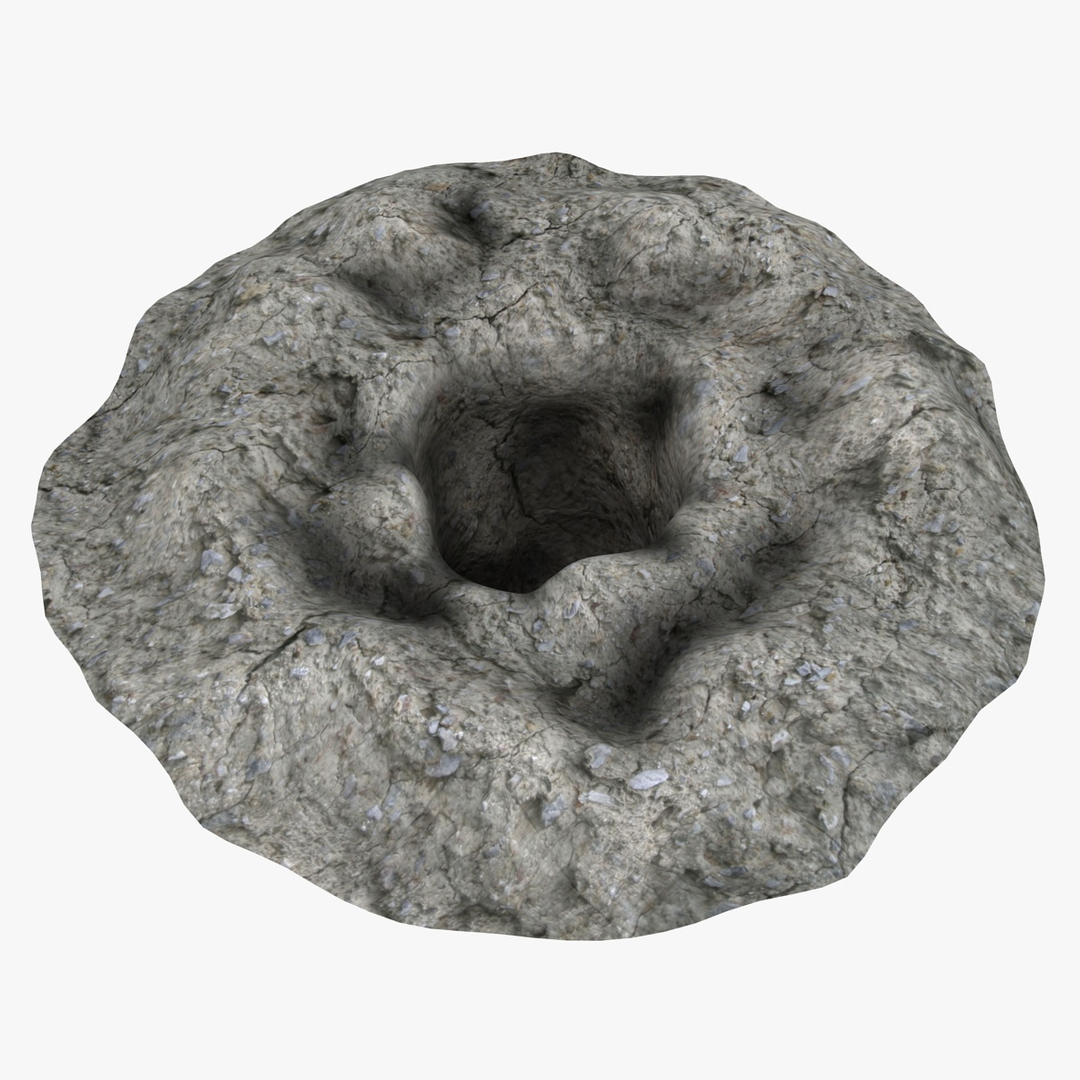 realistic hole 01 gray 3d max