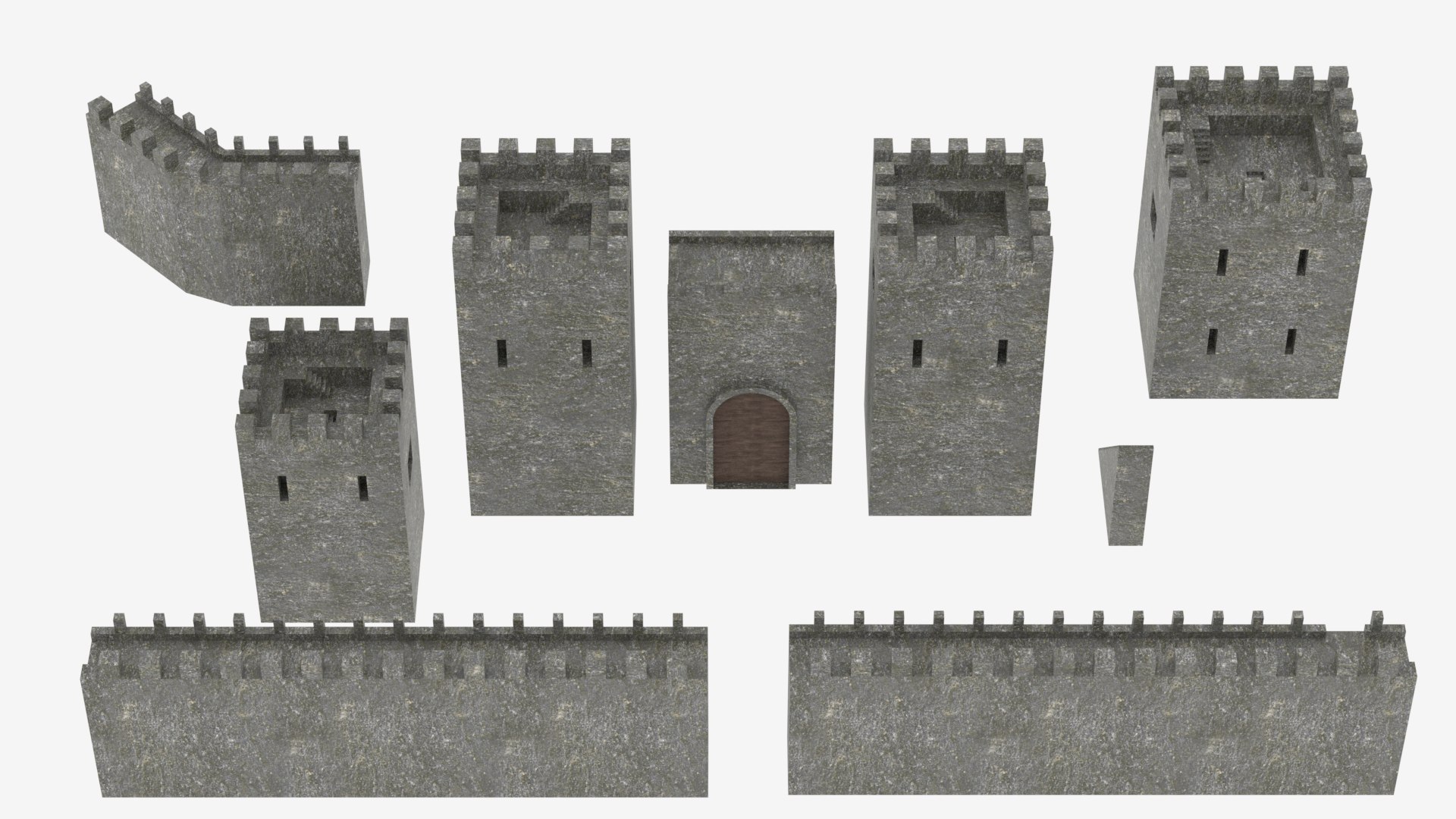 Medieval Castle Pack Model - TurboSquid 1760095