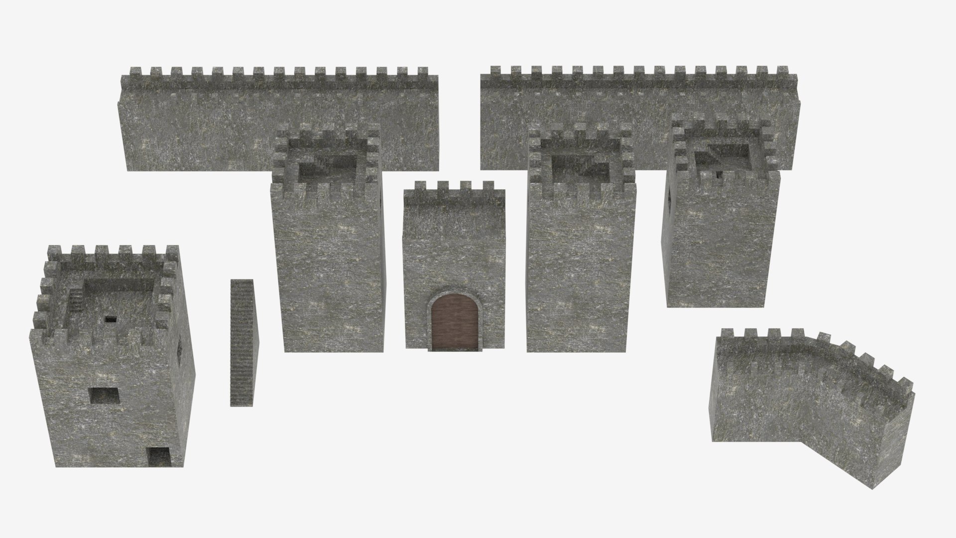 Medieval Castle Pack Model - TurboSquid 1760095