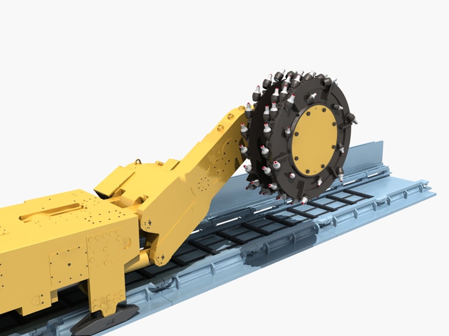 Wall Shearer Harvester Mining 3D Model - TurboSquid 1369834