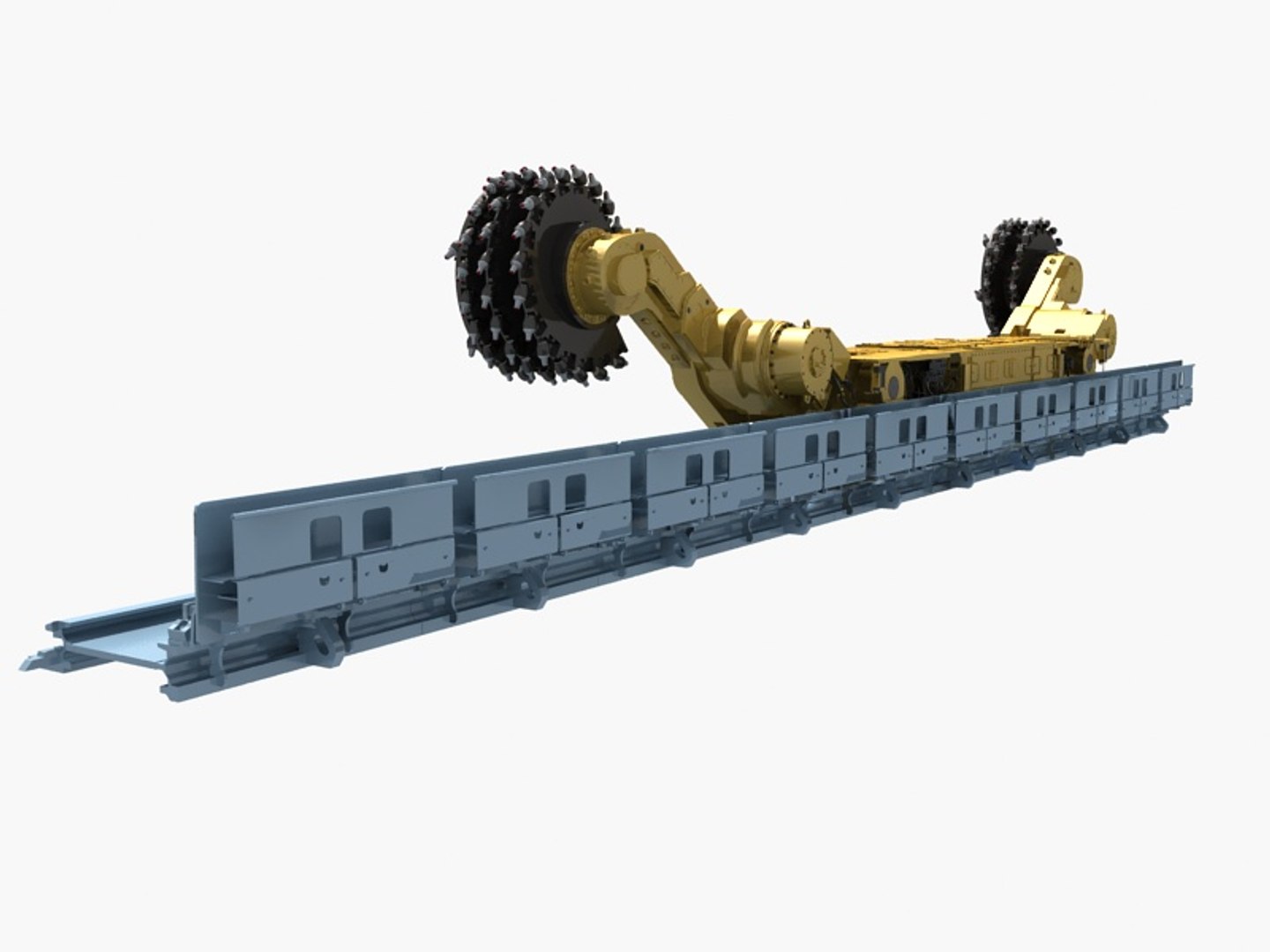 Wall Shearer Harvester Mining 3D Model - TurboSquid 1369834