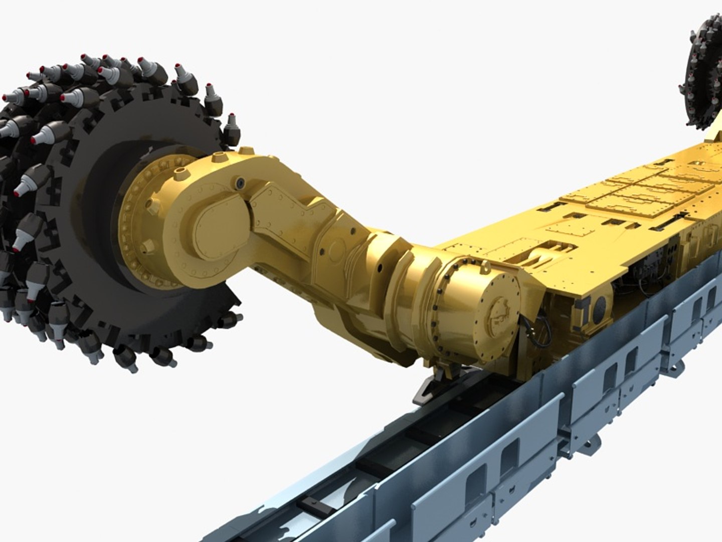 Wall Shearer Harvester Mining 3D Model - TurboSquid 1369834