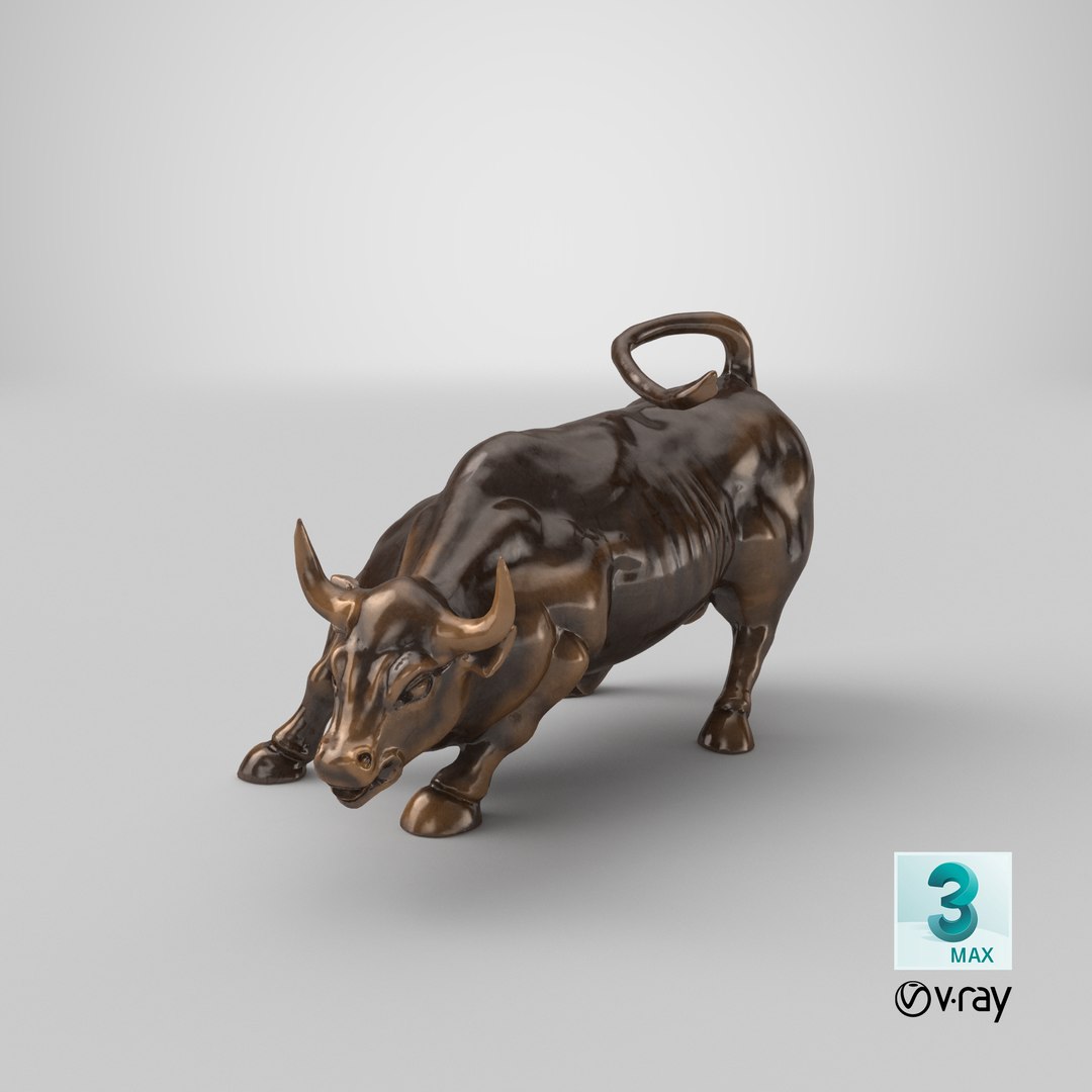Charging bull 3D model - TurboSquid 1210446