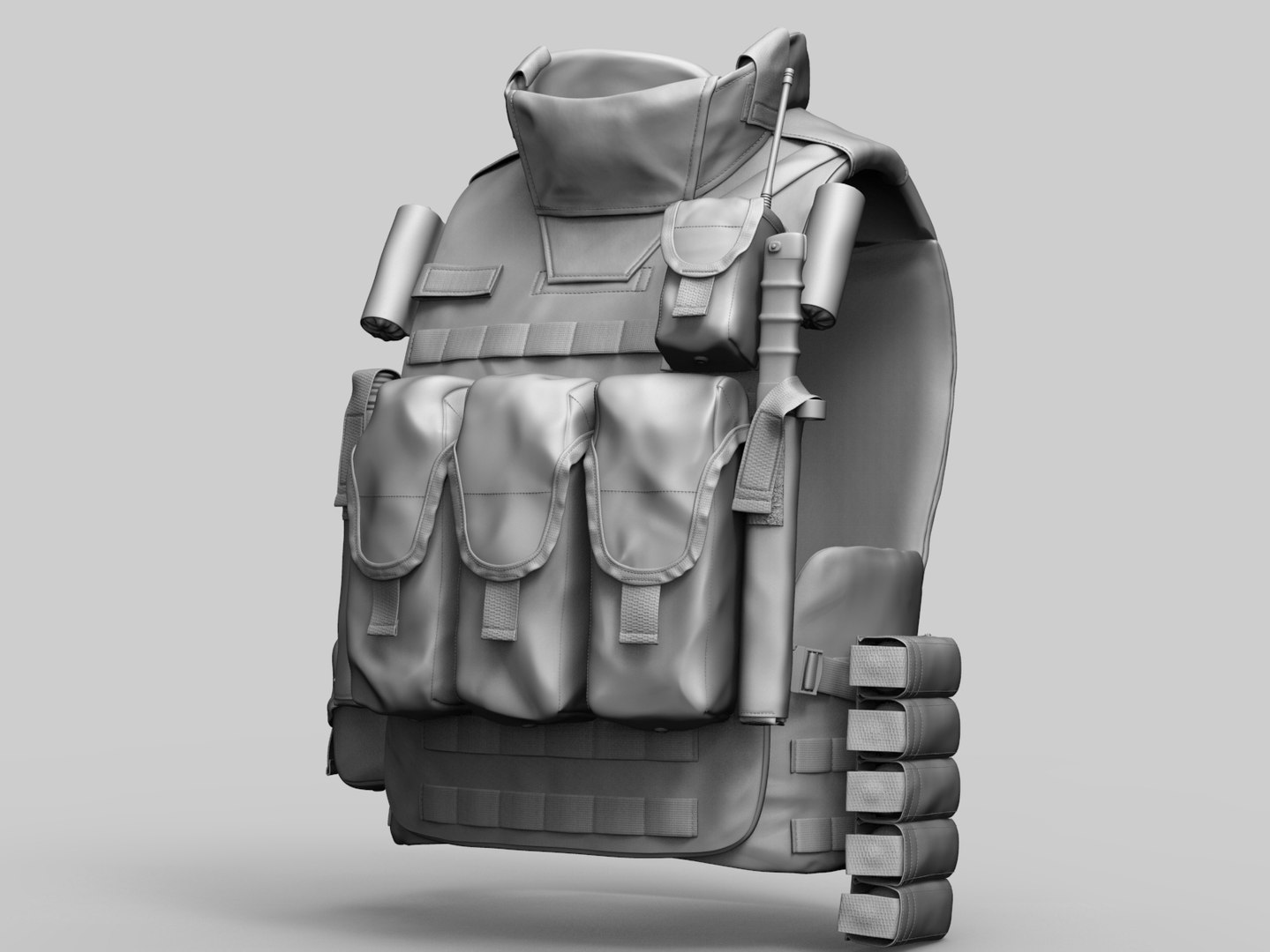 3D Bulletproof 6b43 Ratnik Russian Army - TurboSquid 1238055