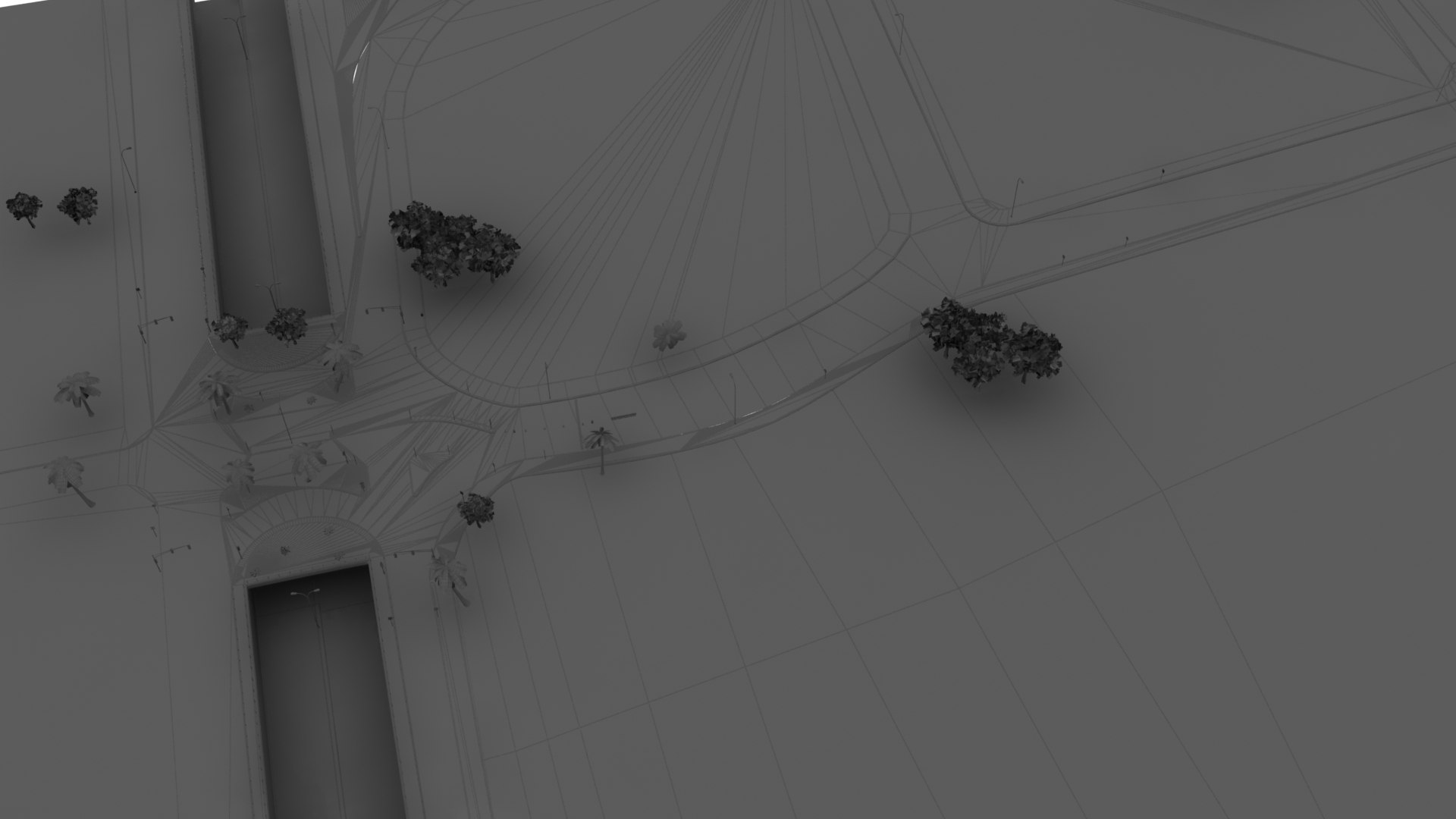 Intersection road object model - TurboSquid 1304206