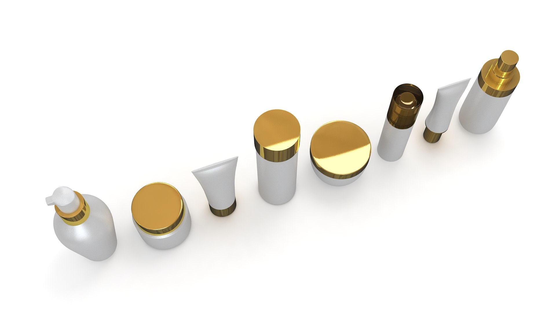 3D Cosmetic Container for Mockup collection model - TurboSquid 2010926