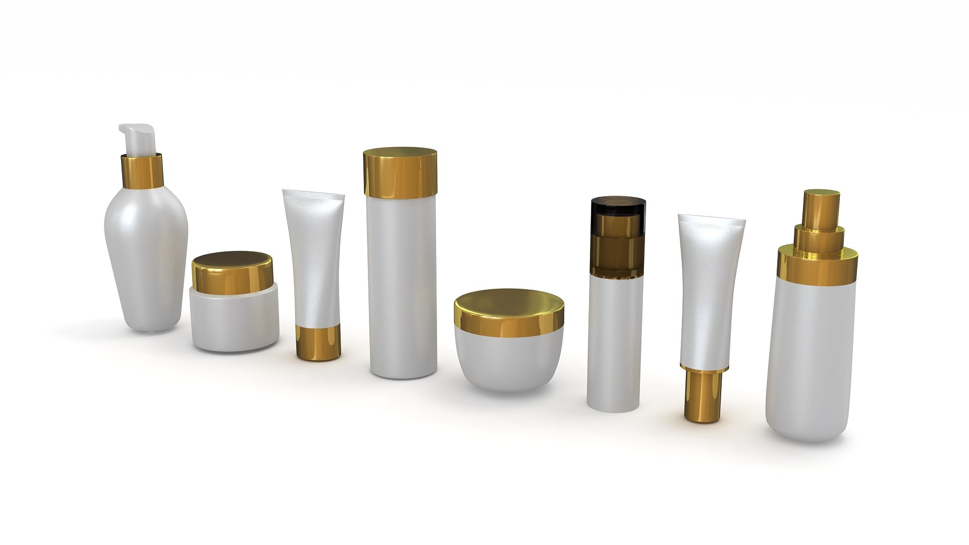 3D Cosmetic Container for Mockup collection model - TurboSquid 2010926