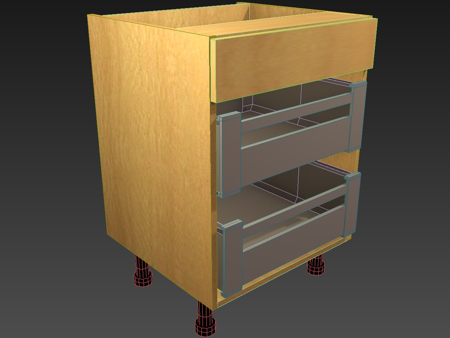 3d Model Internal Drawer Pack 1