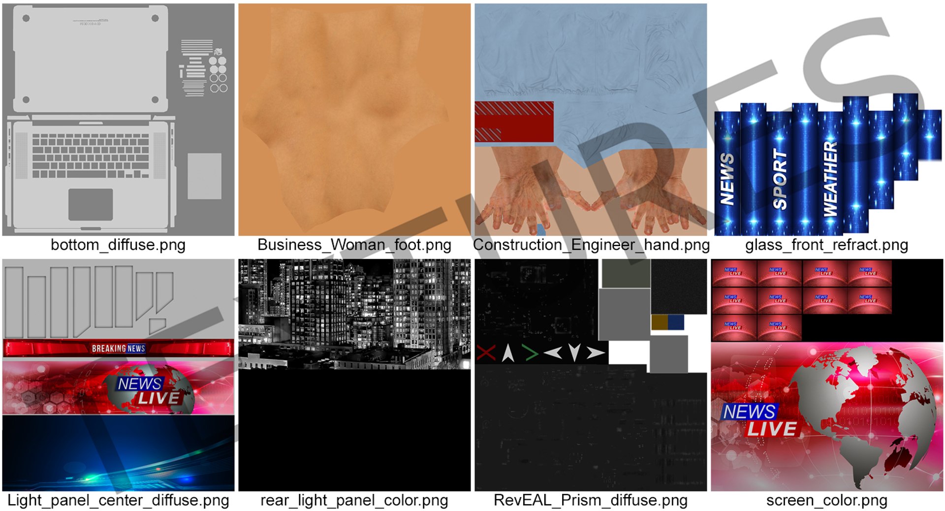 3D model big news tv studio - TurboSquid 1286820