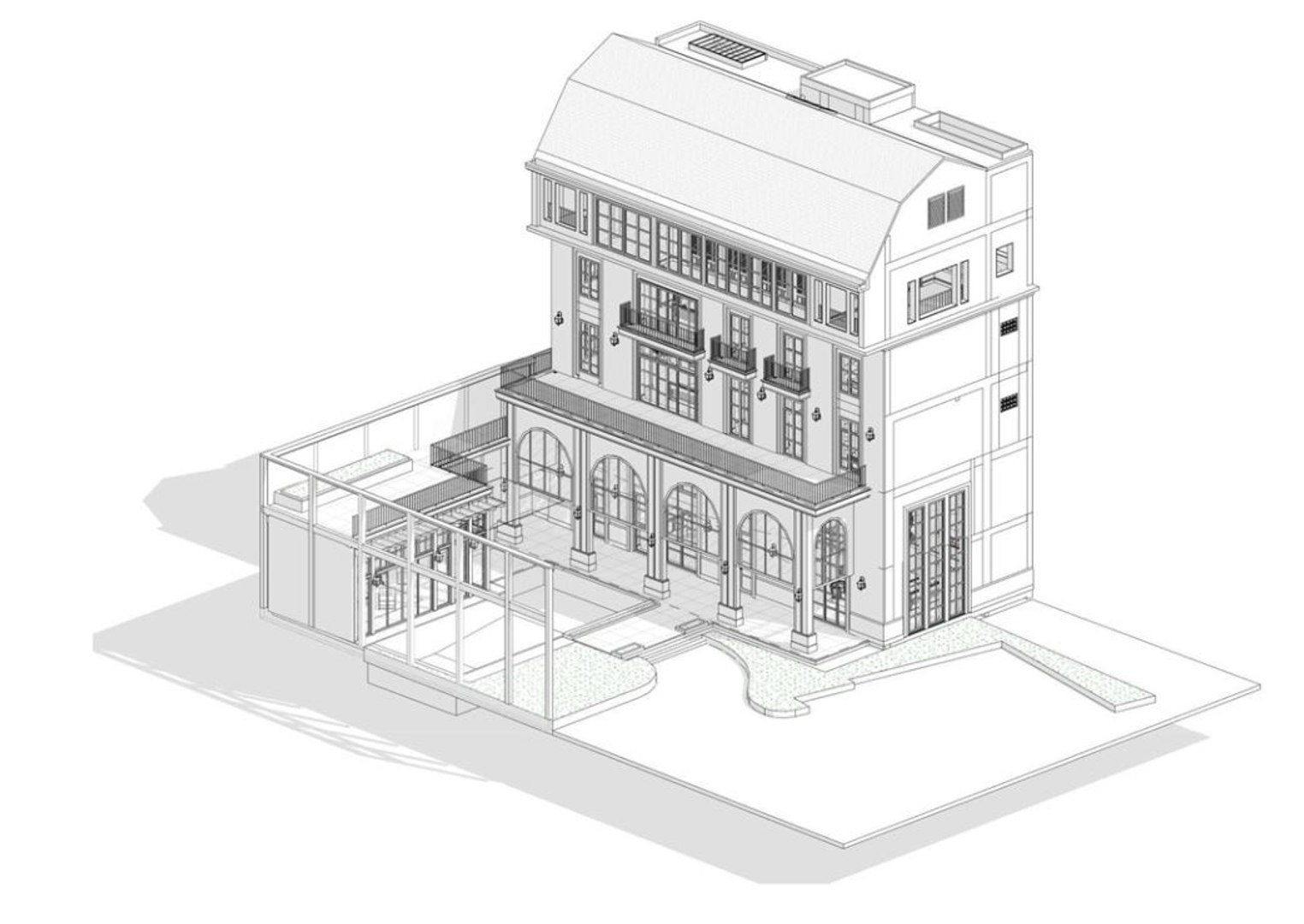 3D Revit Building Model - TurboSquid 1204256