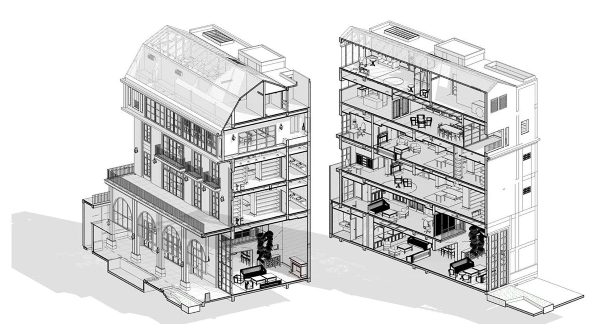 3D Revit Building Model - TurboSquid 1204256