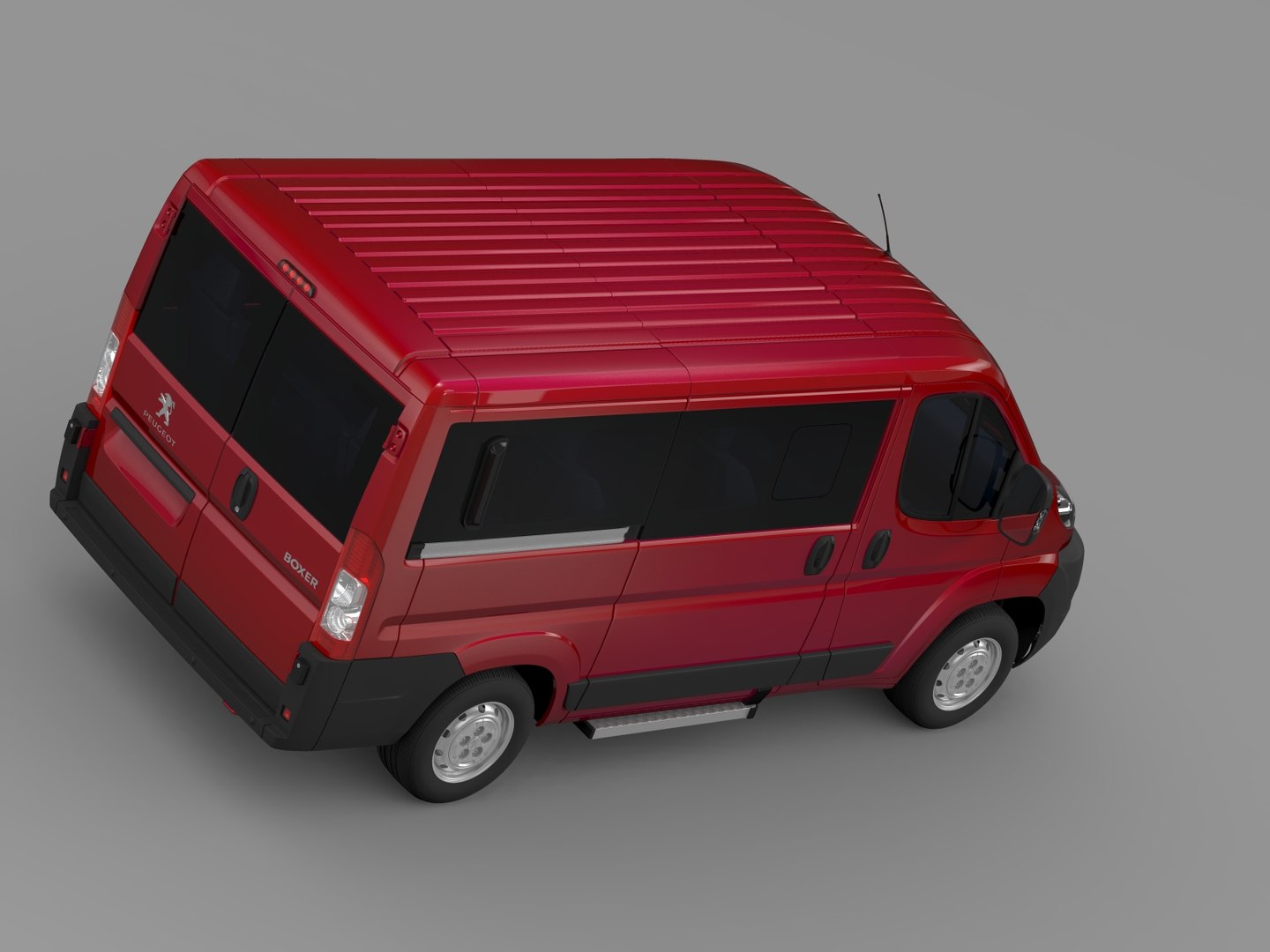 3d Model Peugeot Boxer Window Van