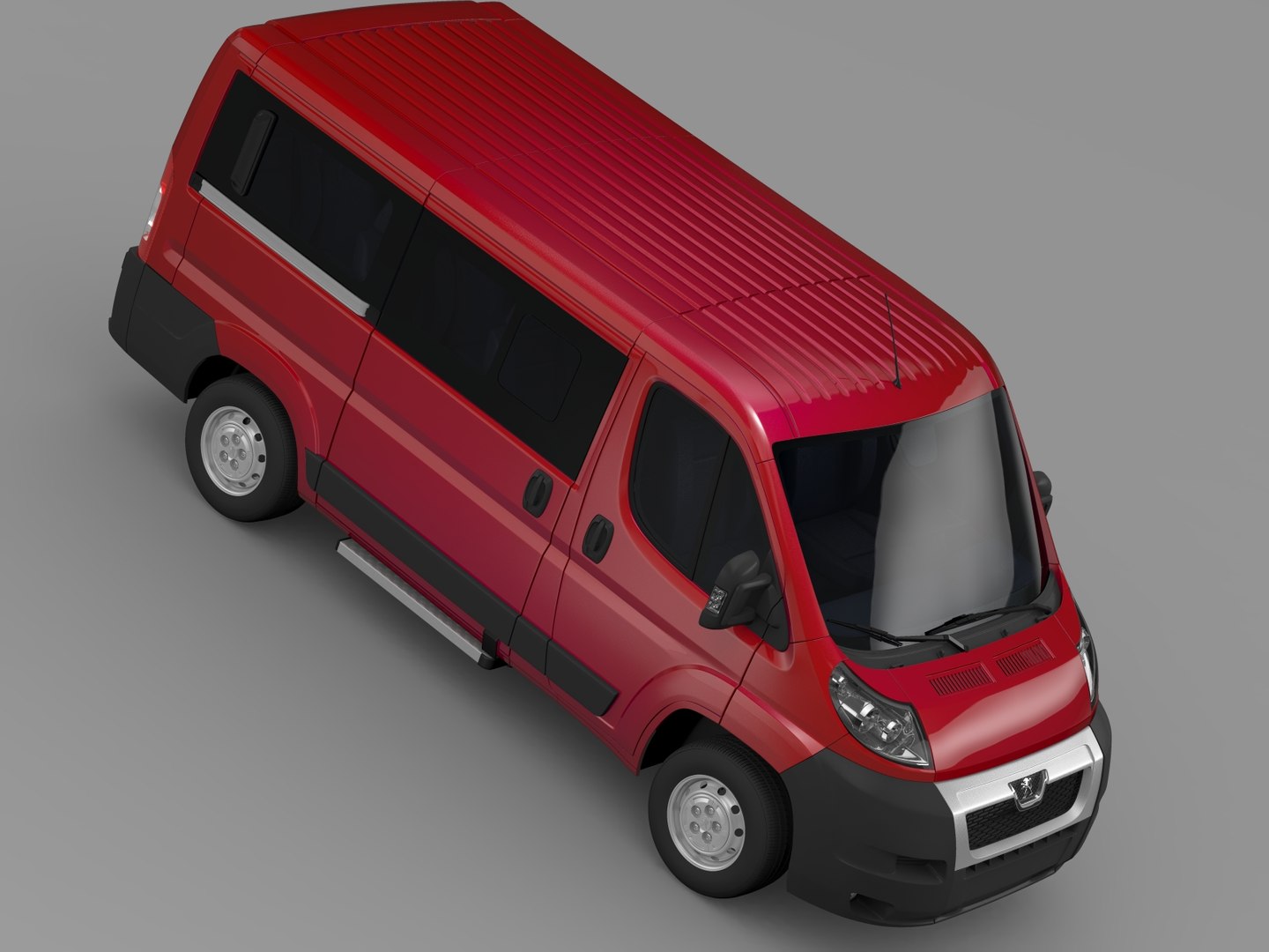 3d Model Peugeot Boxer Window Van