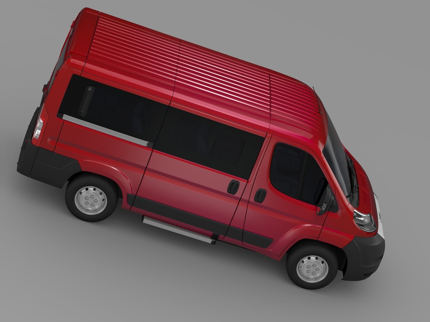 3d Model Peugeot Boxer Window Van