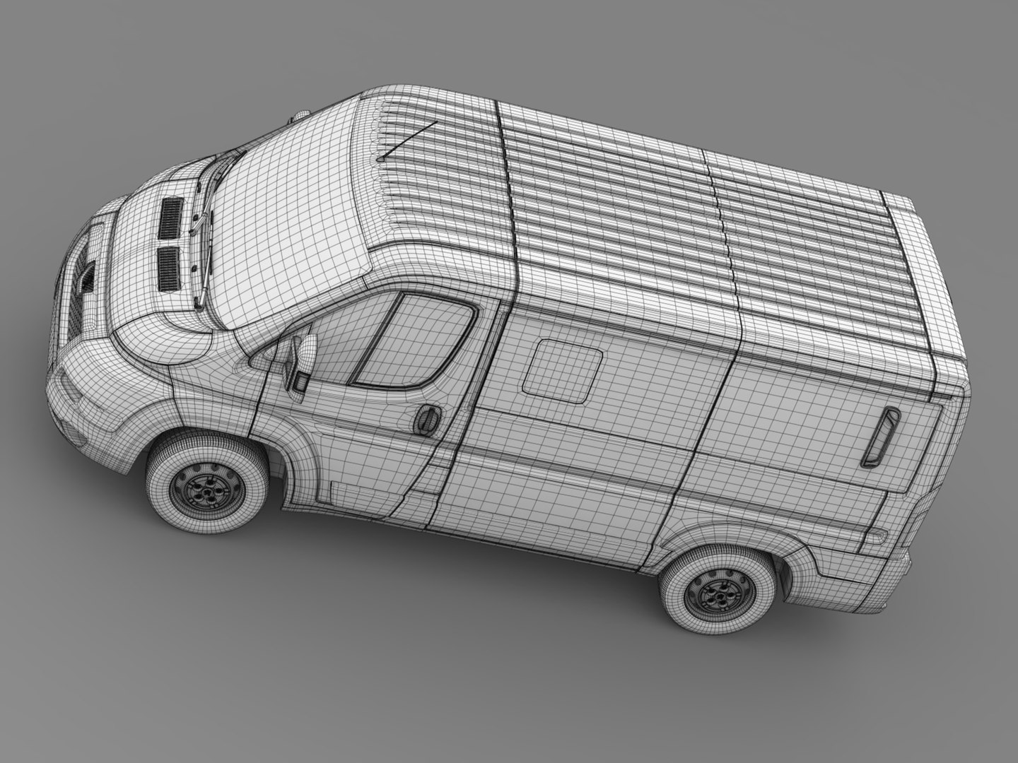 3d Model Peugeot Boxer Window Van