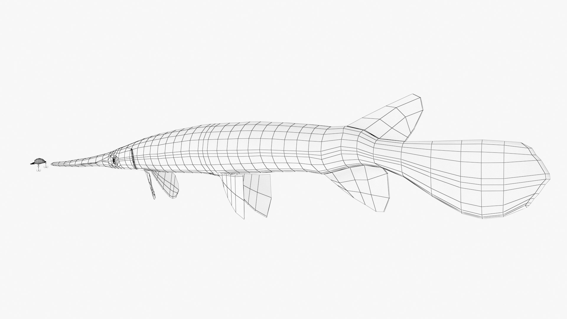 Longnose Gar Fish 3D Model - TurboSquid 1699308