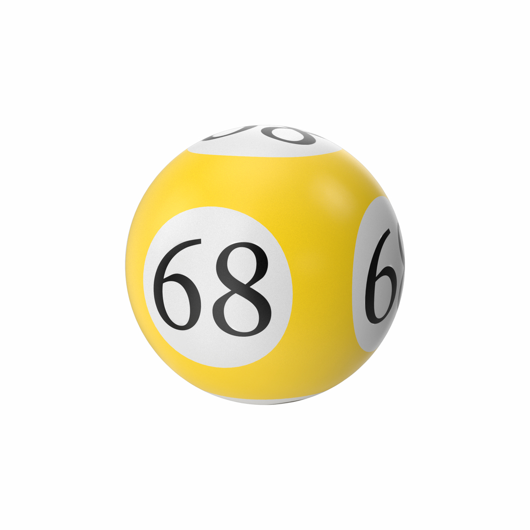 Bingo Ball 68 3D Model - TurboSquid 2261611