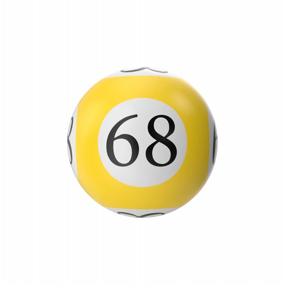 Bingo Ball 68 3D Model - TurboSquid 2261611