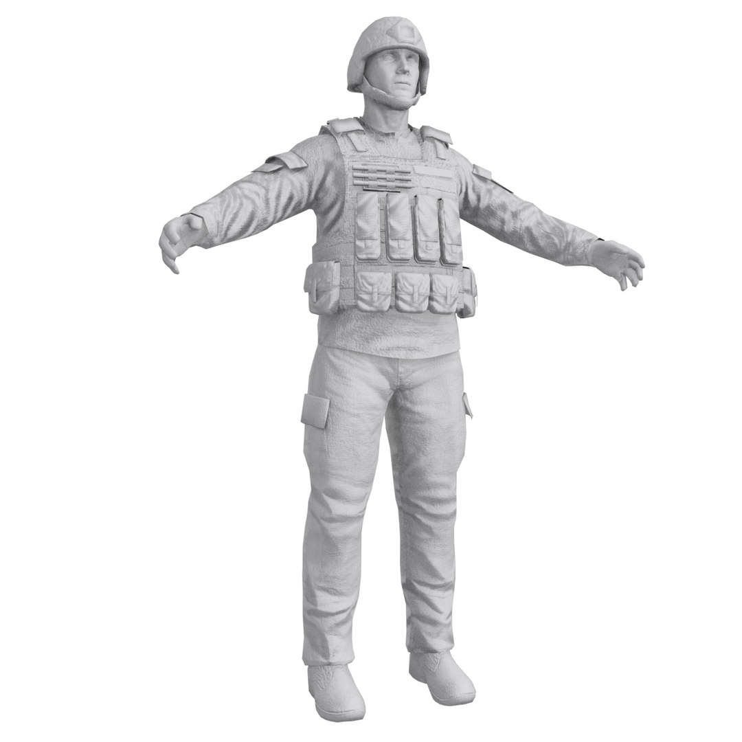3d Human Military