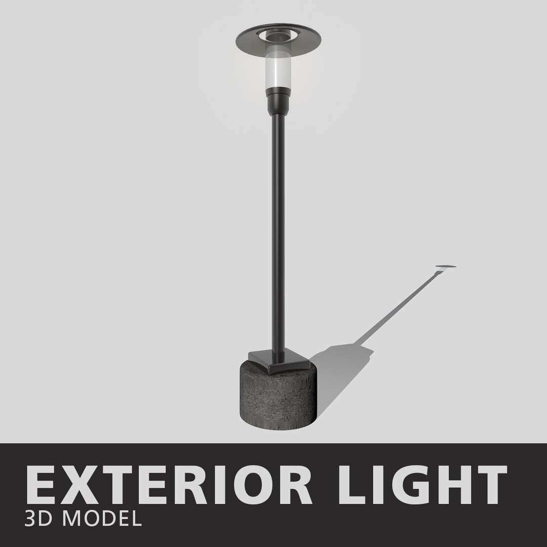 3D Exterior Light Model - TurboSquid 1271287