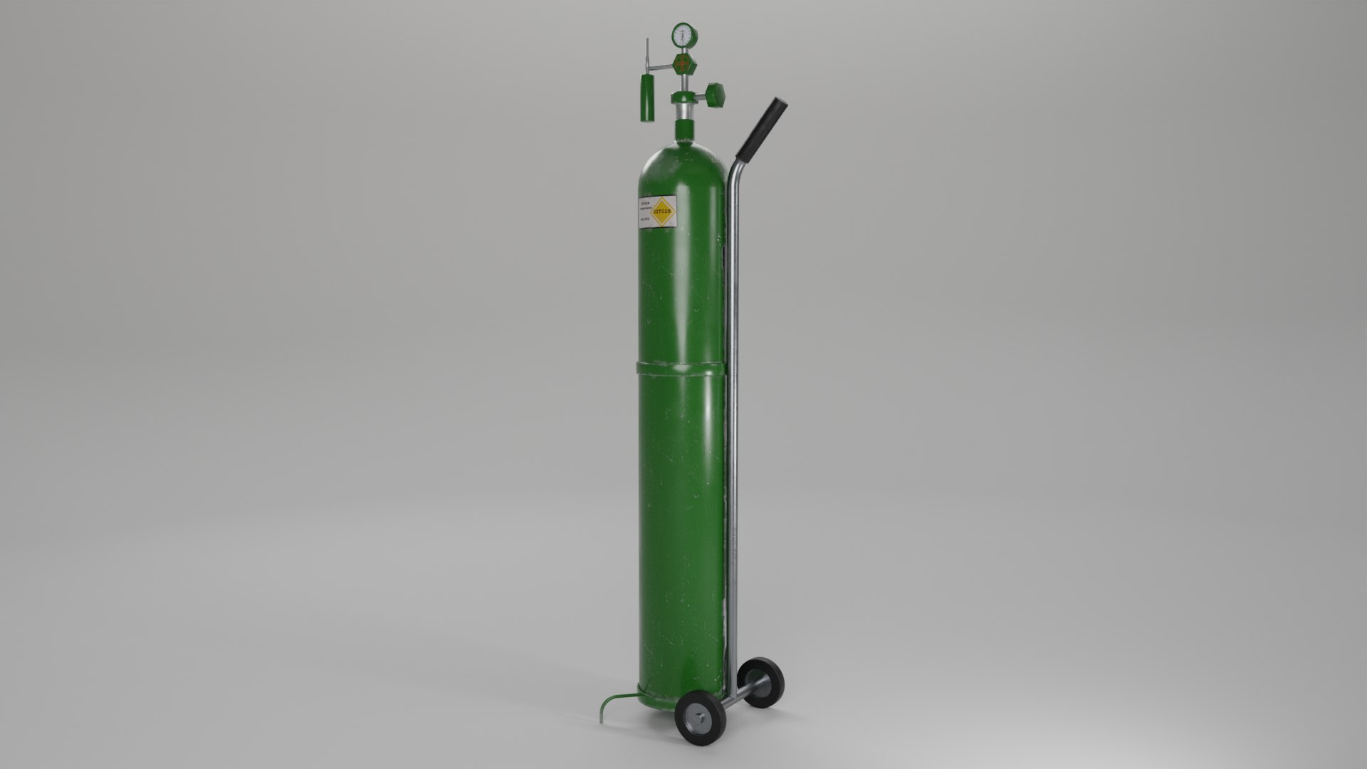 Oxygen Tank Cylinder Model - TurboSquid 1981967