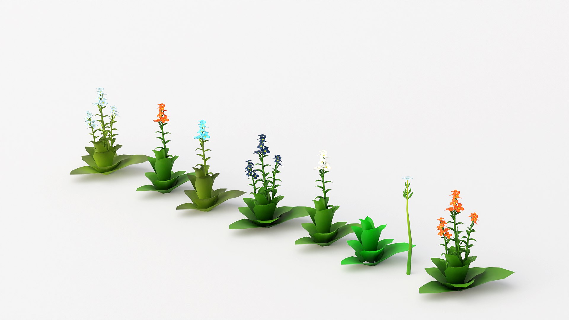 3D Flowers Asset Model - TurboSquid 1965787