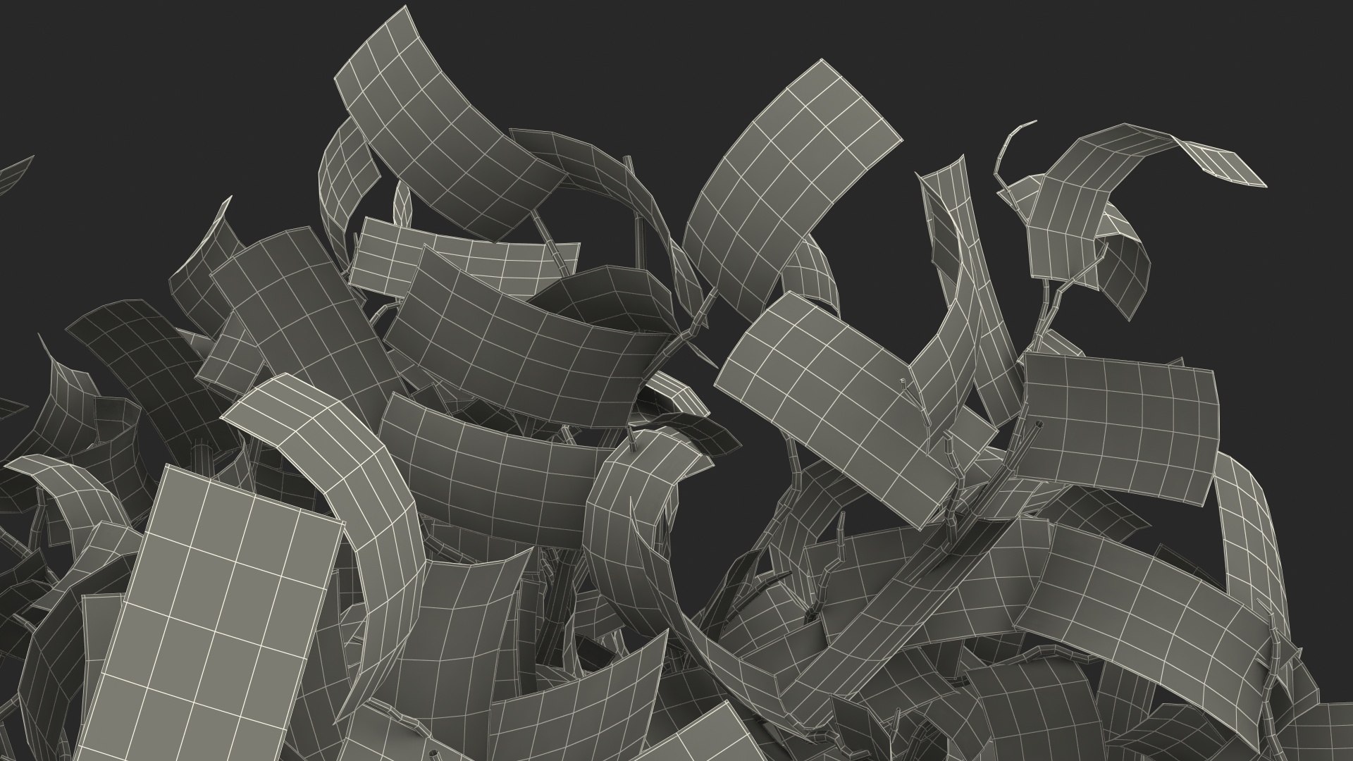 3D model falling dollar bills money - TurboSquid 1545772