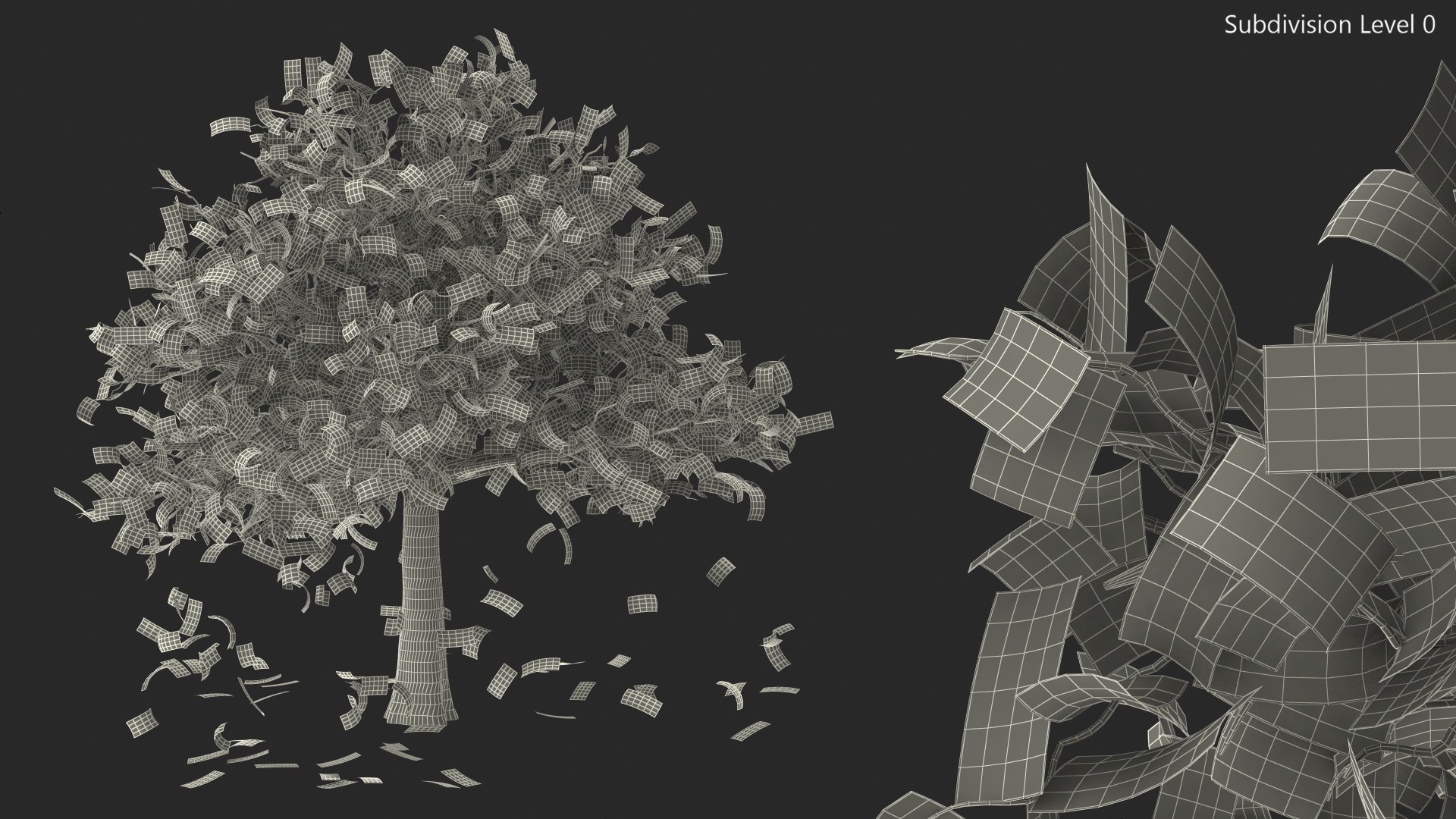 3D model falling dollar bills money - TurboSquid 1545772