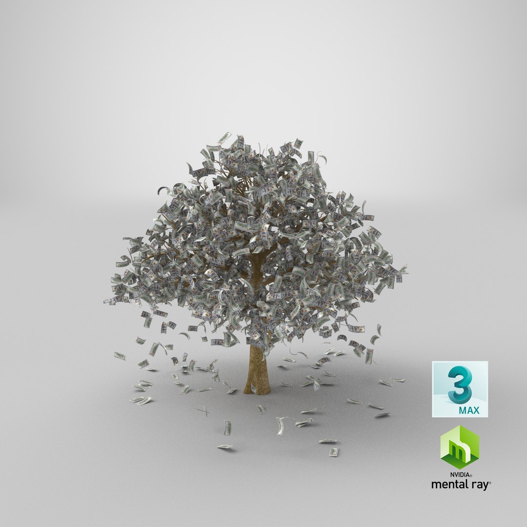 3D model falling dollar bills money - TurboSquid 1545772