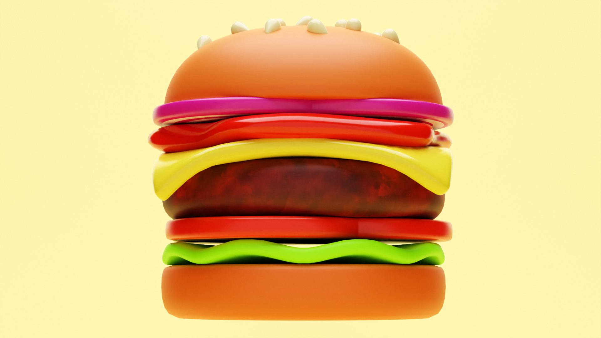 Emoji Burger 001 3D Model - TurboSquid 2263197