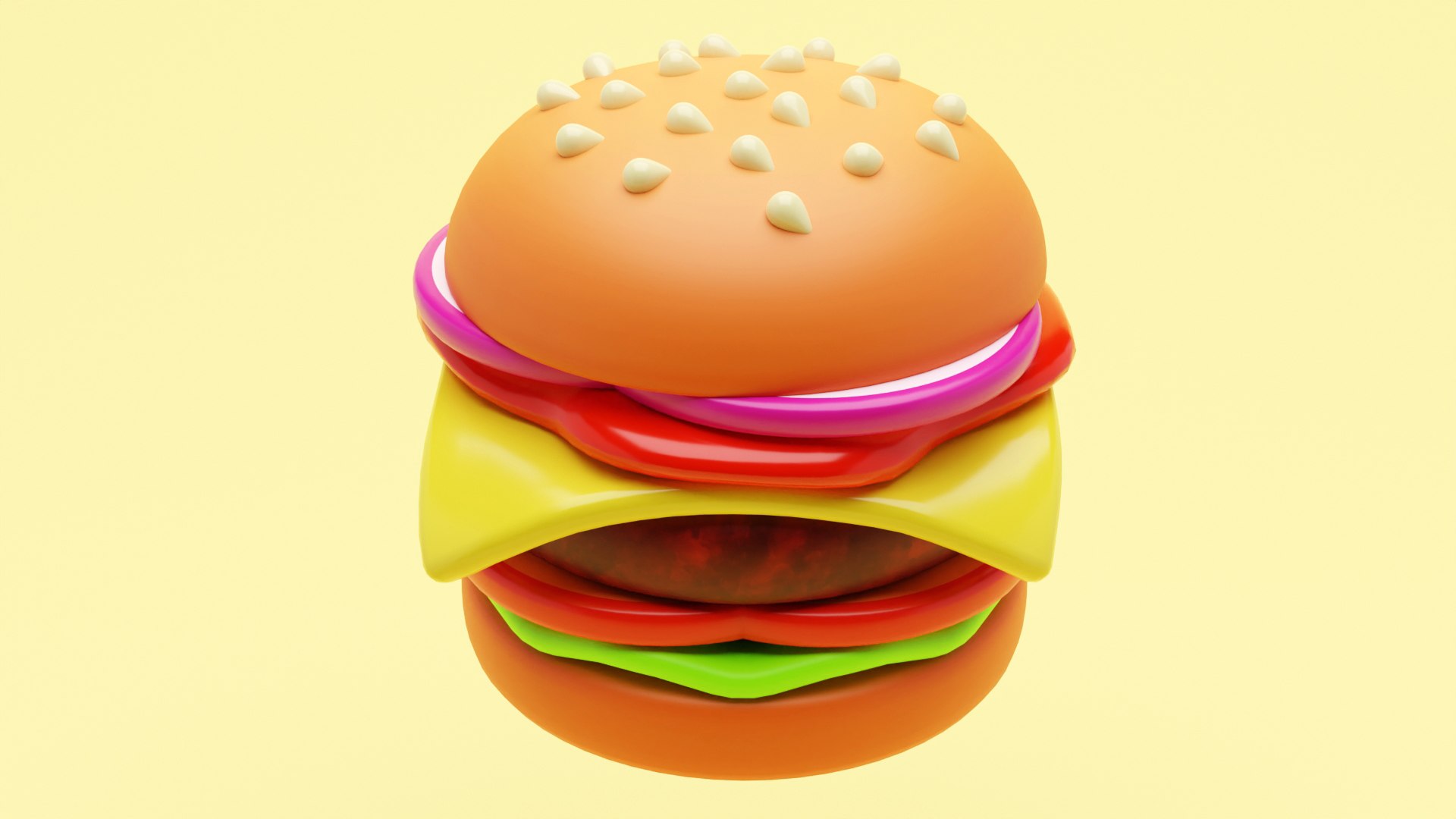 Emoji Burger 001 3D Model - TurboSquid 2263197