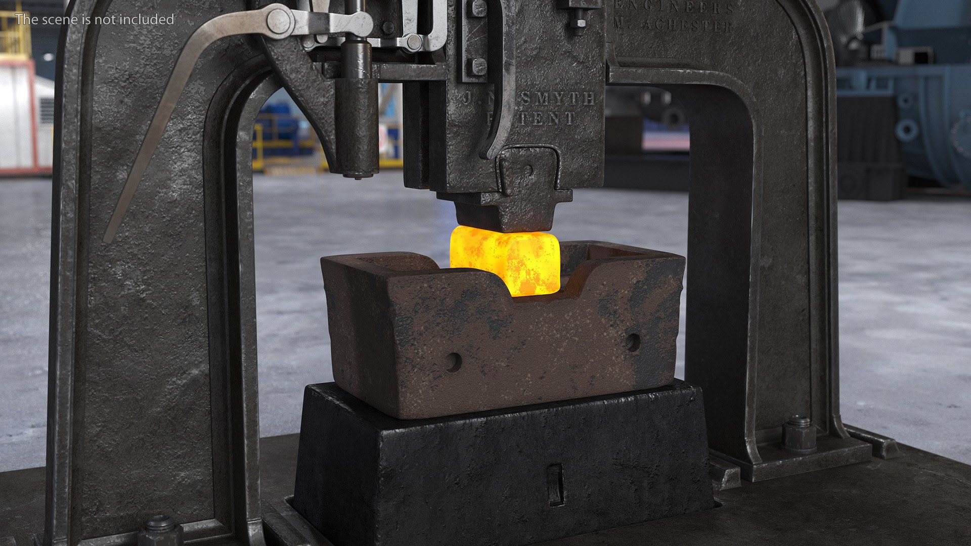 3D Piece Of Red-Hot Metal - TurboSquid 2252270