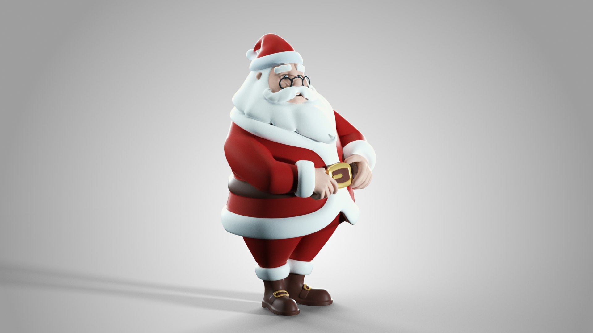 3D Cartoon Santa Claus model - TurboSquid 2001305
