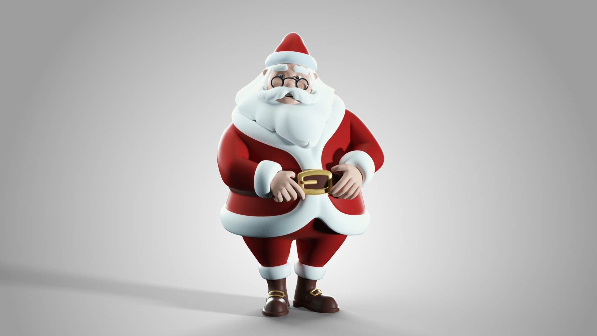 3D Cartoon Santa Claus model - TurboSquid 2001305