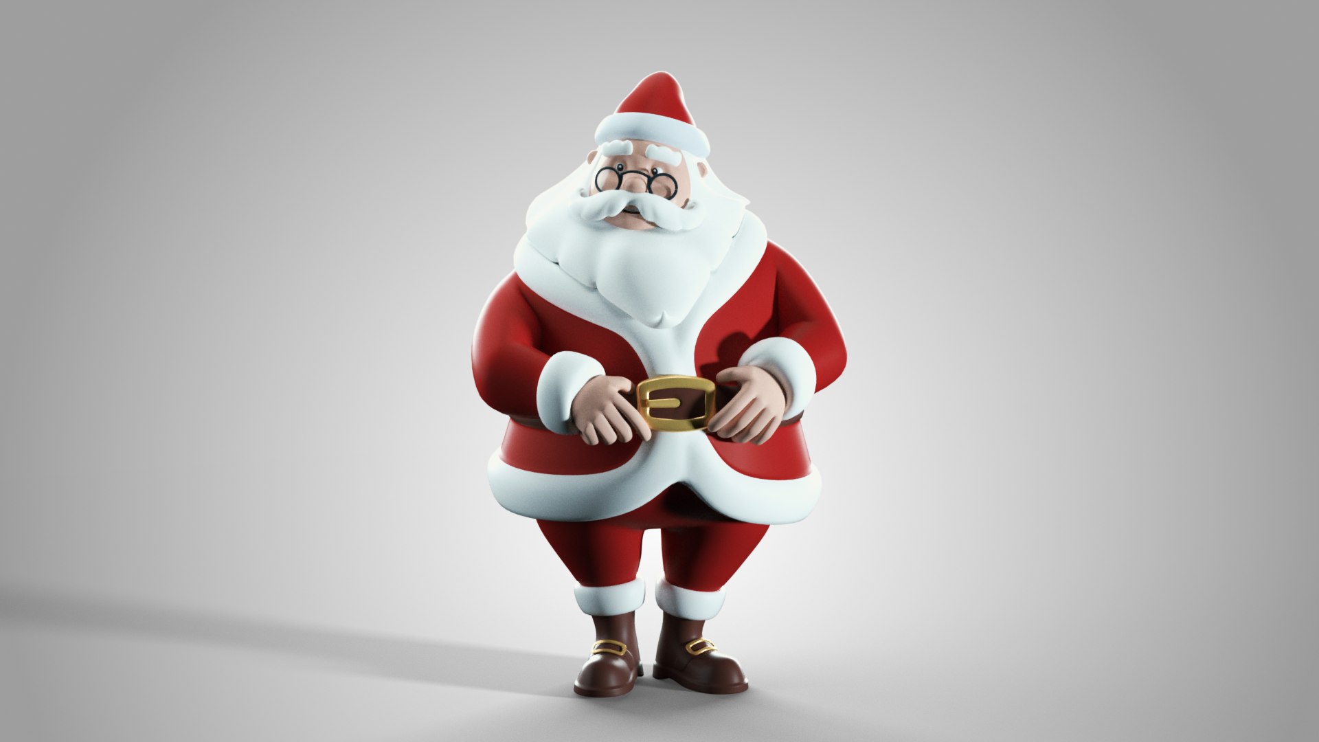 3D Cartoon Santa Claus model - TurboSquid 2001305
