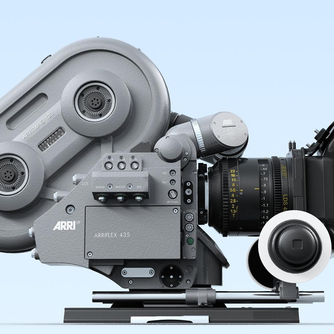 arriflex 435 extreme camera lens 3d model