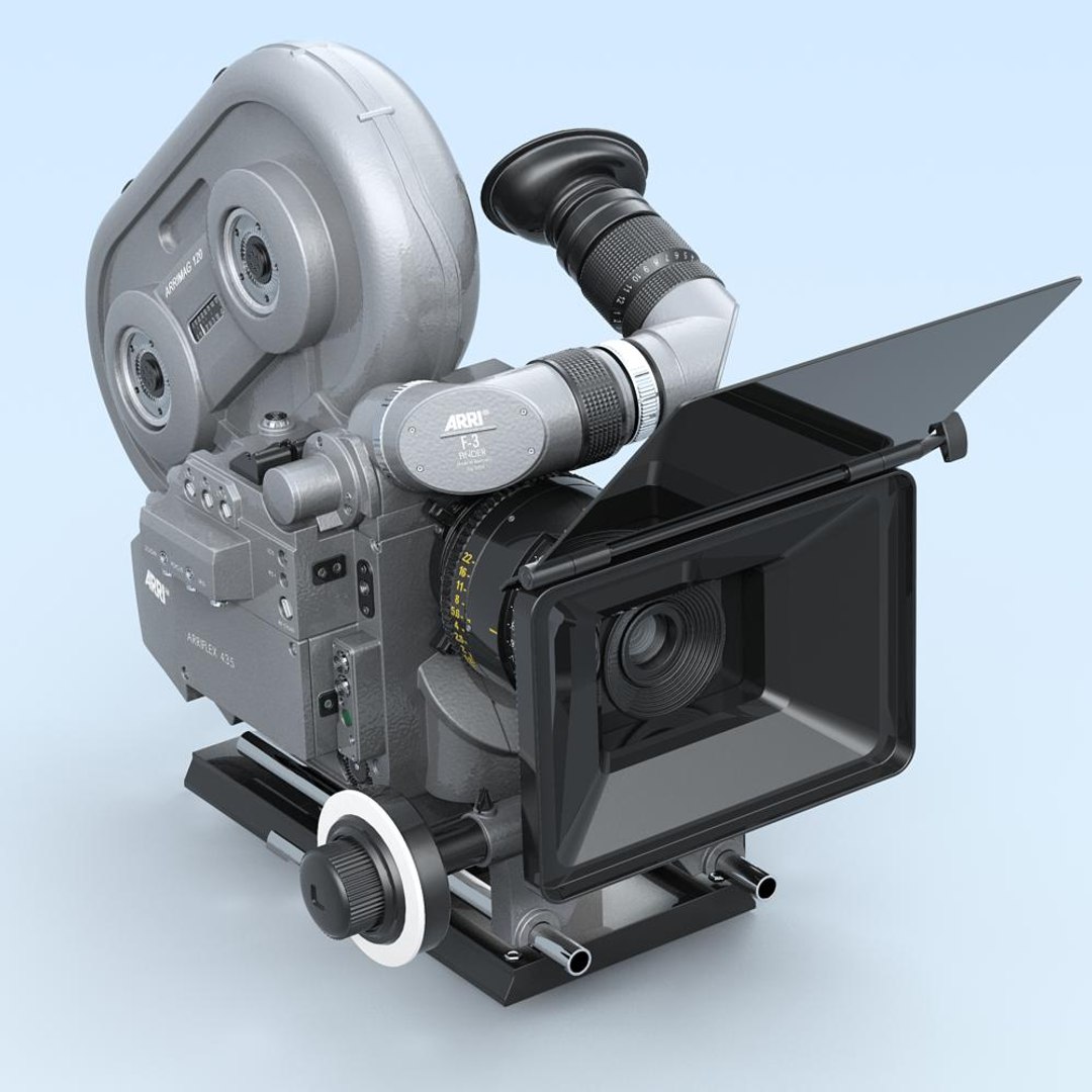 arriflex 435 extreme camera lens 3d model