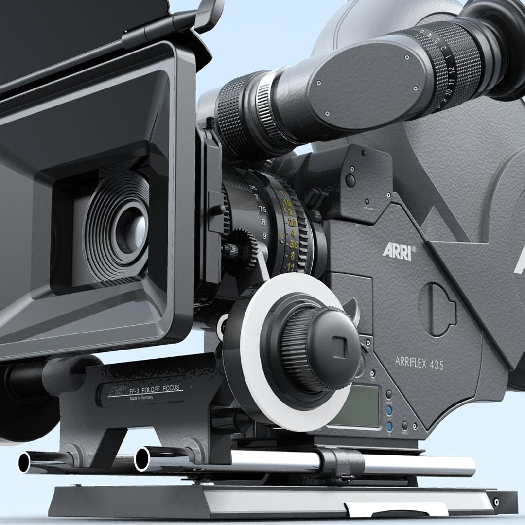 arriflex 435 extreme camera lens 3d model