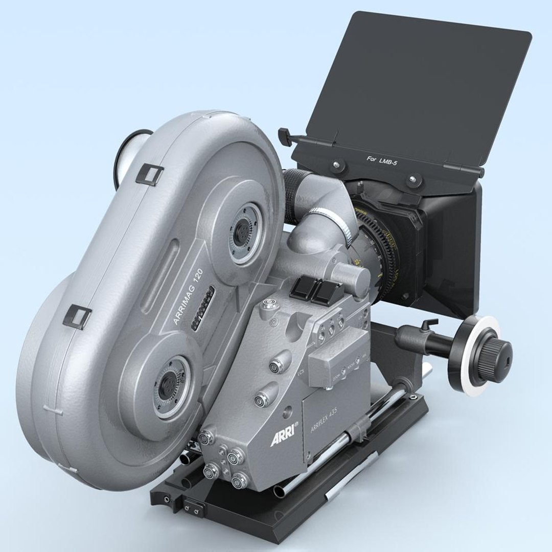 arriflex 435 extreme camera lens 3d model