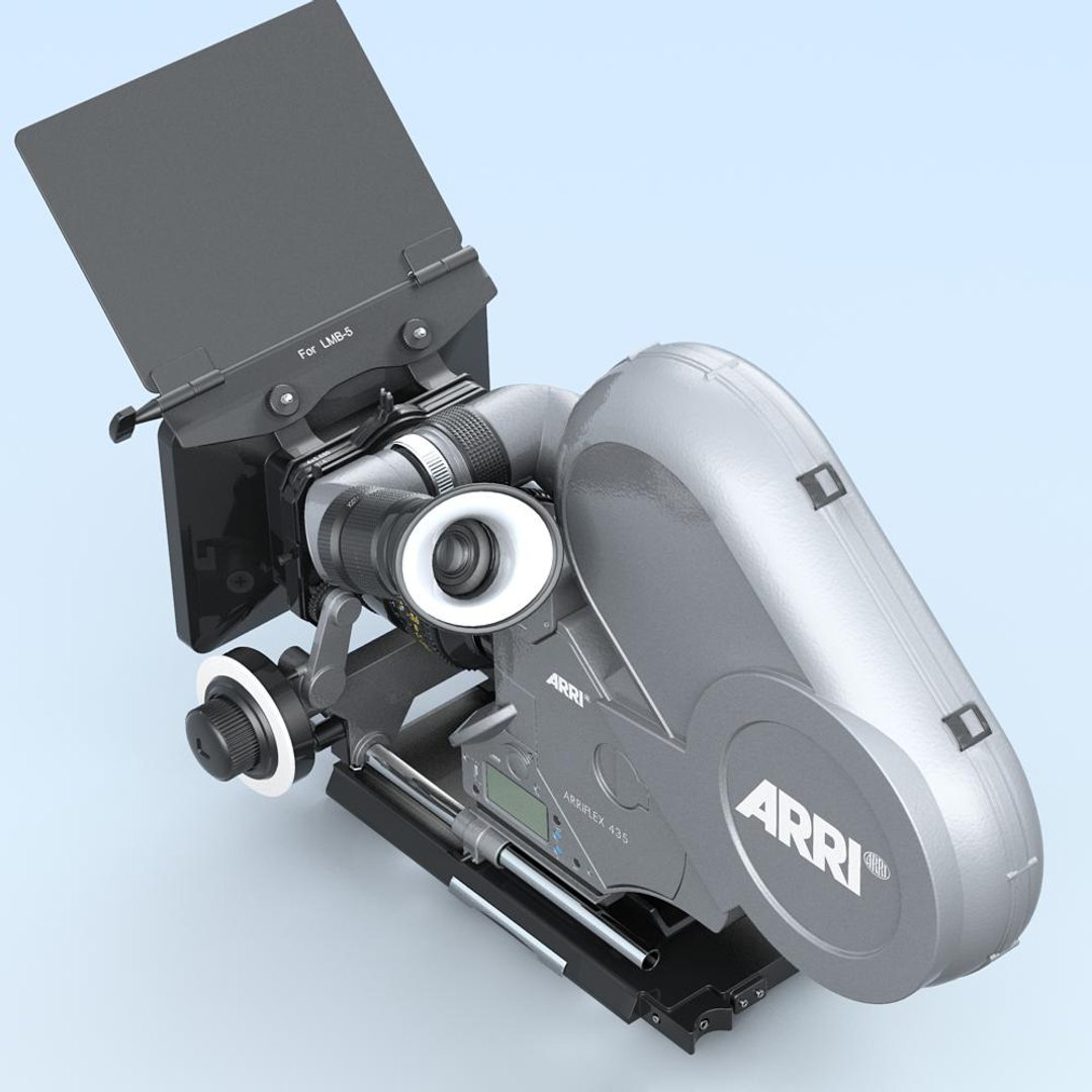 arriflex 435 extreme camera lens 3d model