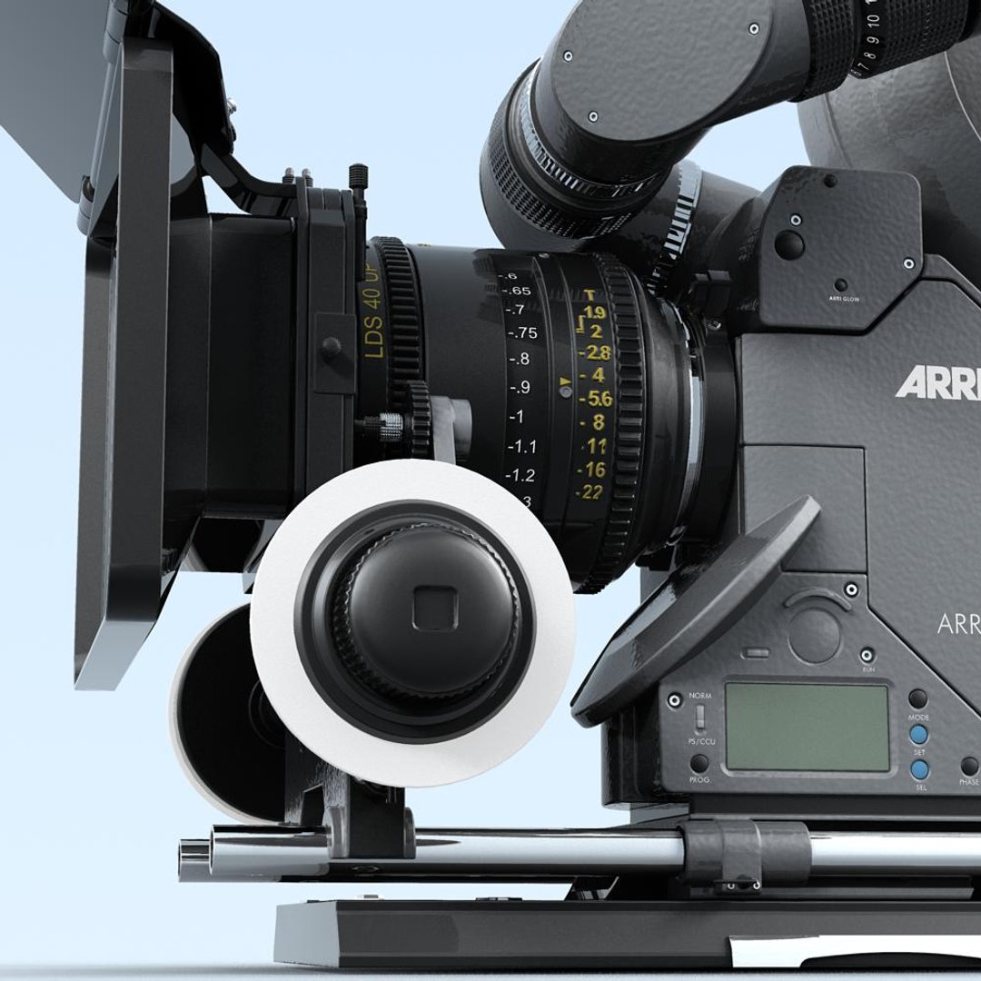 arriflex 435 extreme camera lens 3d model