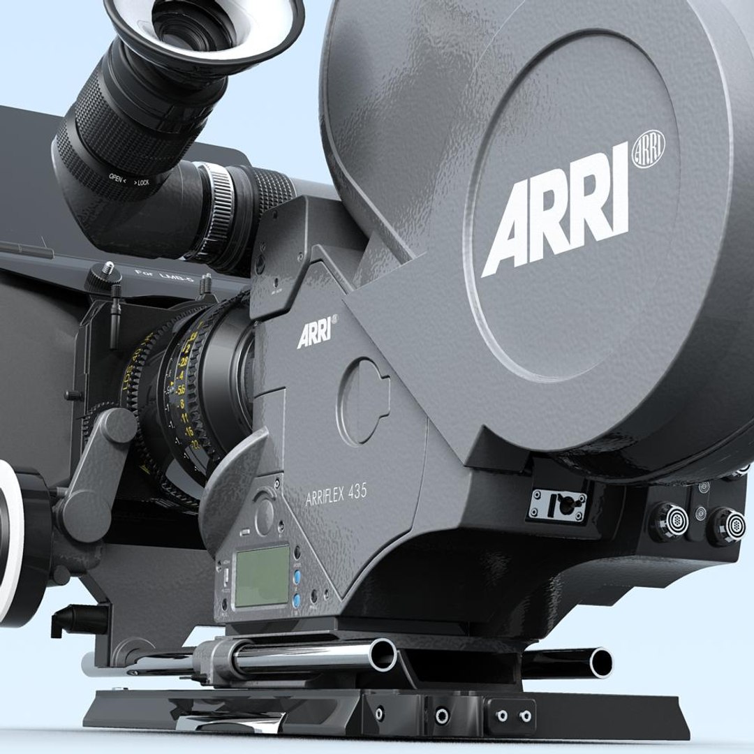 arriflex 435 extreme camera lens 3d model